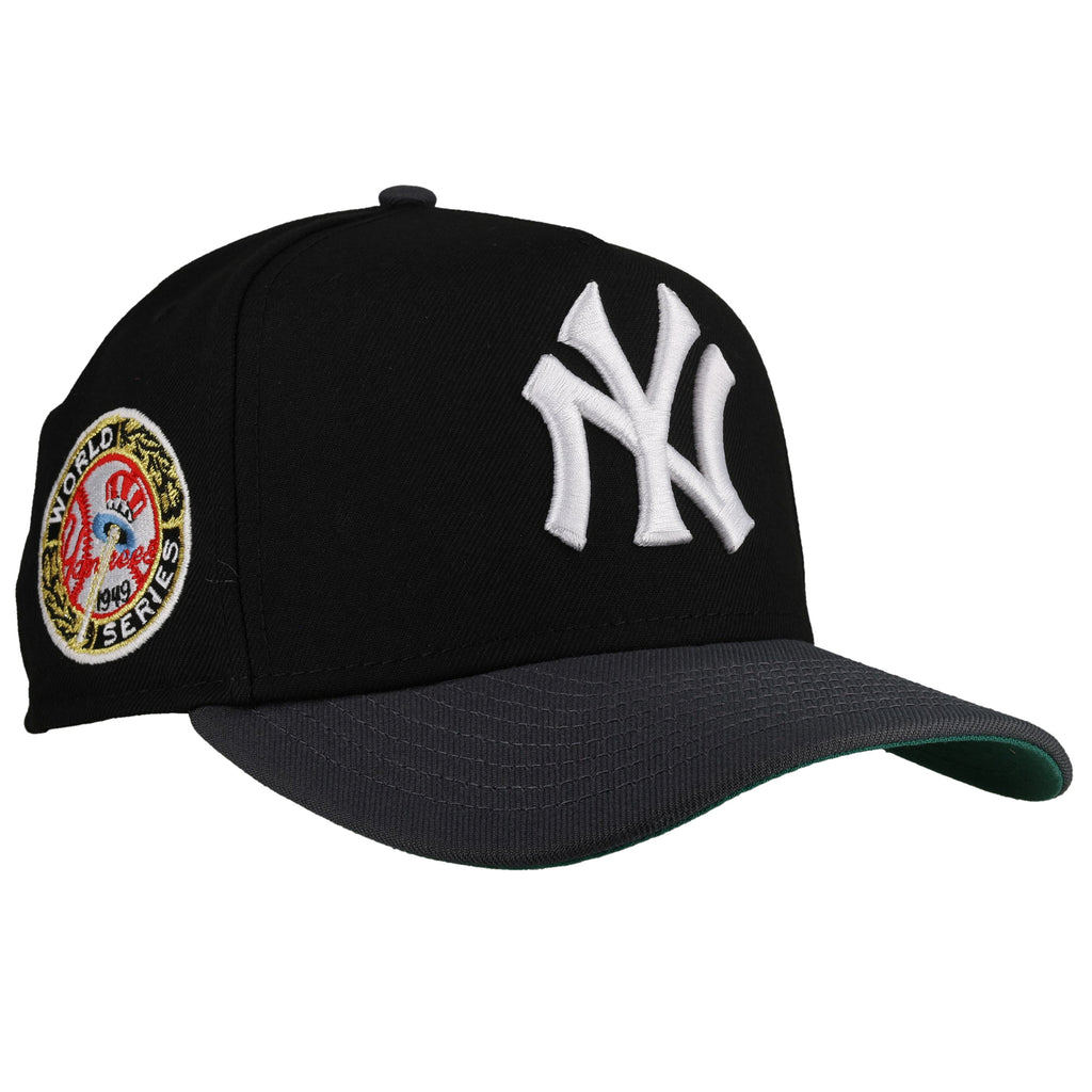 New York Yankees 1949 WS New Era 9Fifty A Frame Snapback Hat (Black/Gr ...
