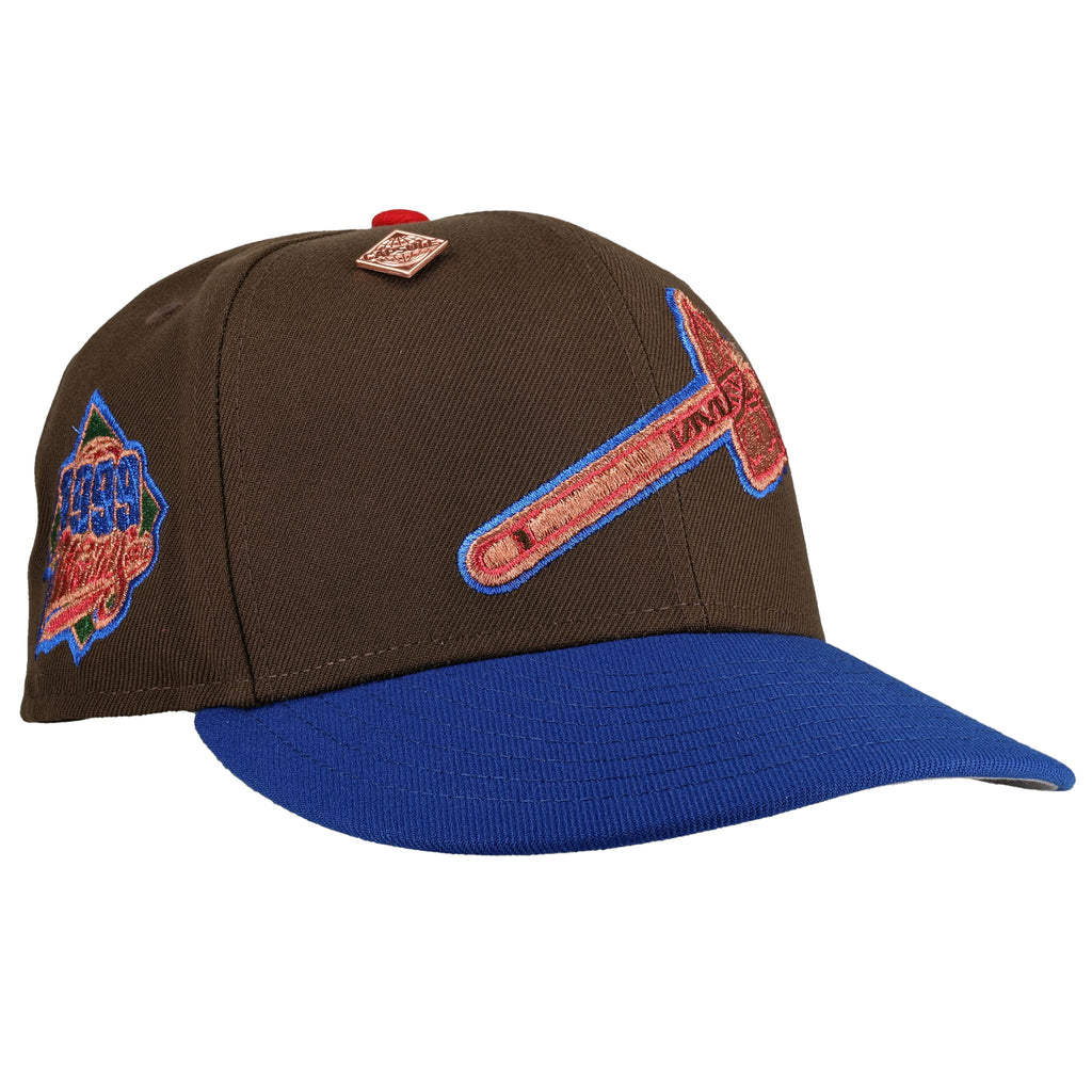Atlanta Braves 1999 WS Walnut Royal Copper Metallic 59Fifty Fitted Hat ...