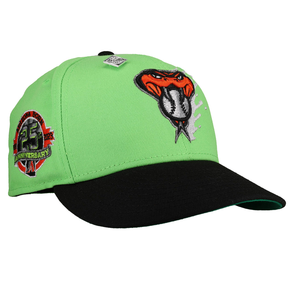 Arizona Diamondbacks 25th Anniversary Lime Green Halloween Metallic 59 ...
