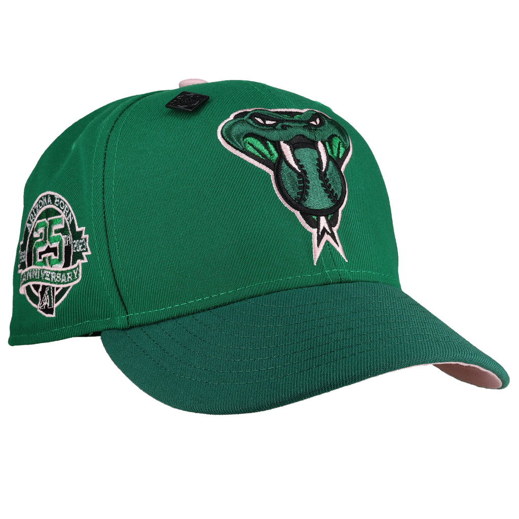 Arizona Diamondbacks 25th Anniversary Metallic 2 Tone Green 59Fifty Fi ...