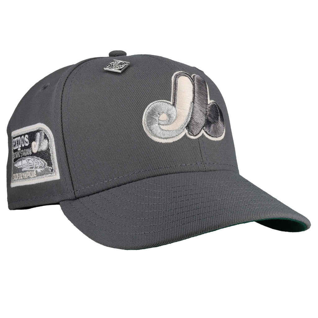 Montreal Expos Olympic Stadium Grey Metallic 59Fifty Fitted Hat ...