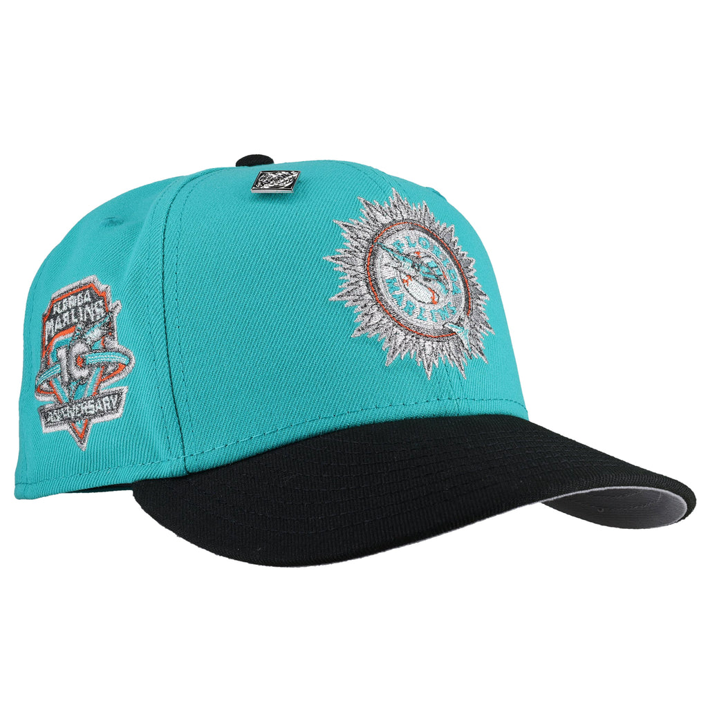 Florida Marlins 10th Anniversary Metallic 59Fifty Fitted Hat – CapsuleHats