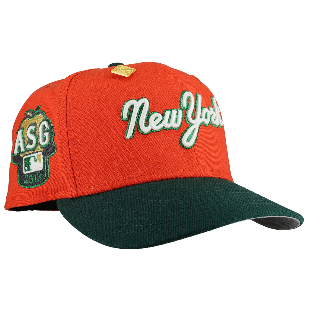 New York Mets 2013 All Star Game Script Orange/Green Metallic Fitted H ...