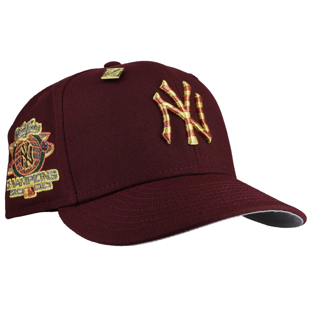 New York Yankees 2000 World Series Champions Burgundy Metallic 59Fifty ...