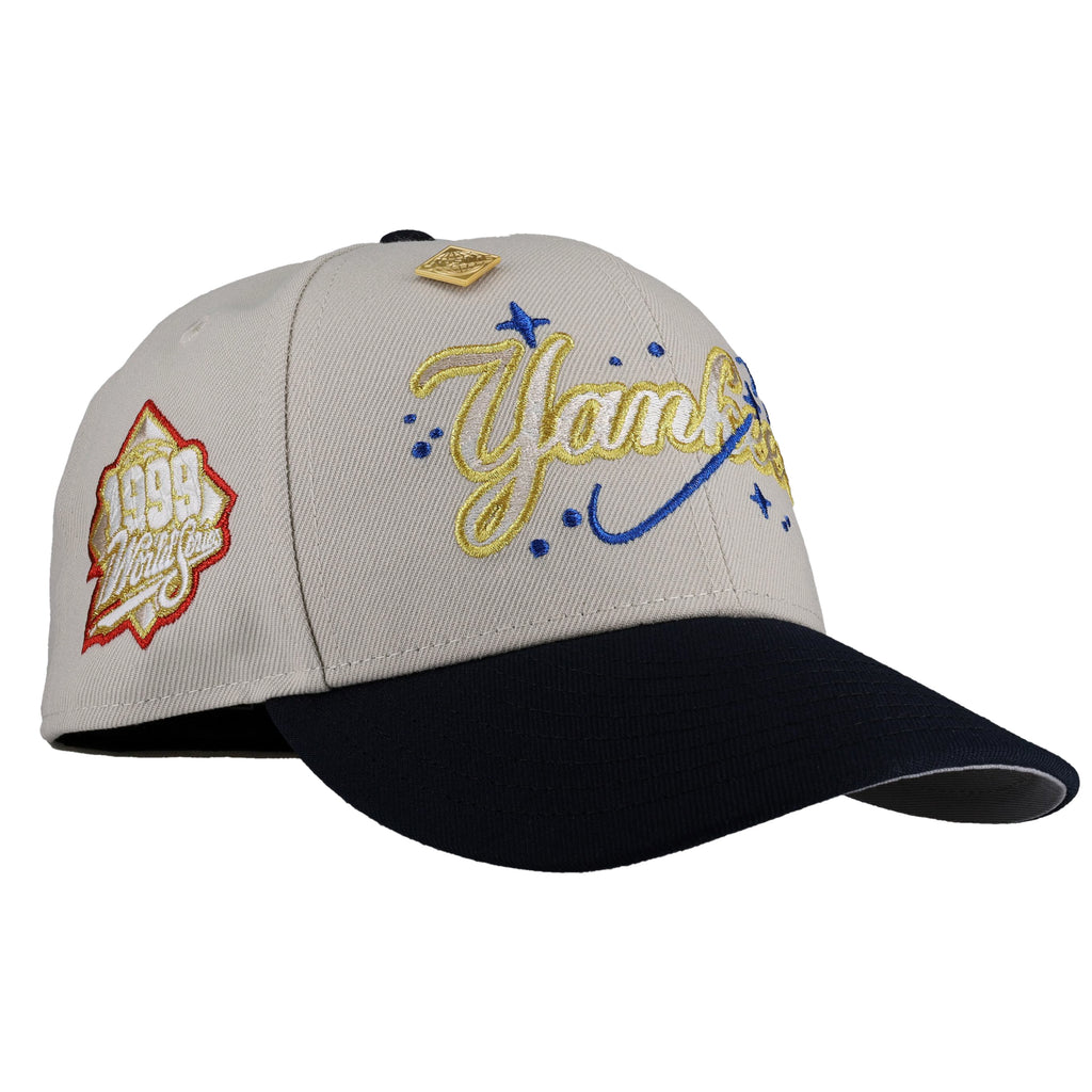 New York Yankees 1999 WS "Celestial" Stone Metallic 59Fifty Fitted Hat ...