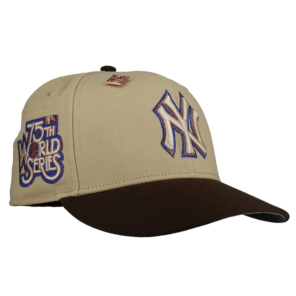 New York Yankees 1975 WS Vegas/Walnut Metallic 59Fifty Fitted Hat ...