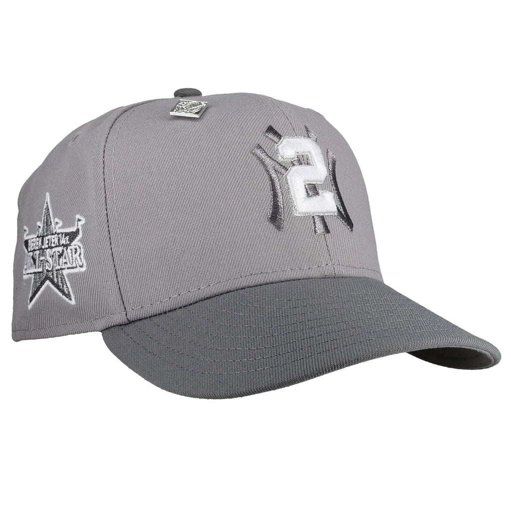New York Yankees Derek Jeter Cool Grey Metallic Script 59Fifty Fitted ...