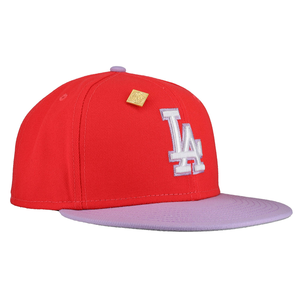 Los Angeles Dodgers Two-Tone Color Pack Red Cap 59Fifty Fitted Hat ...