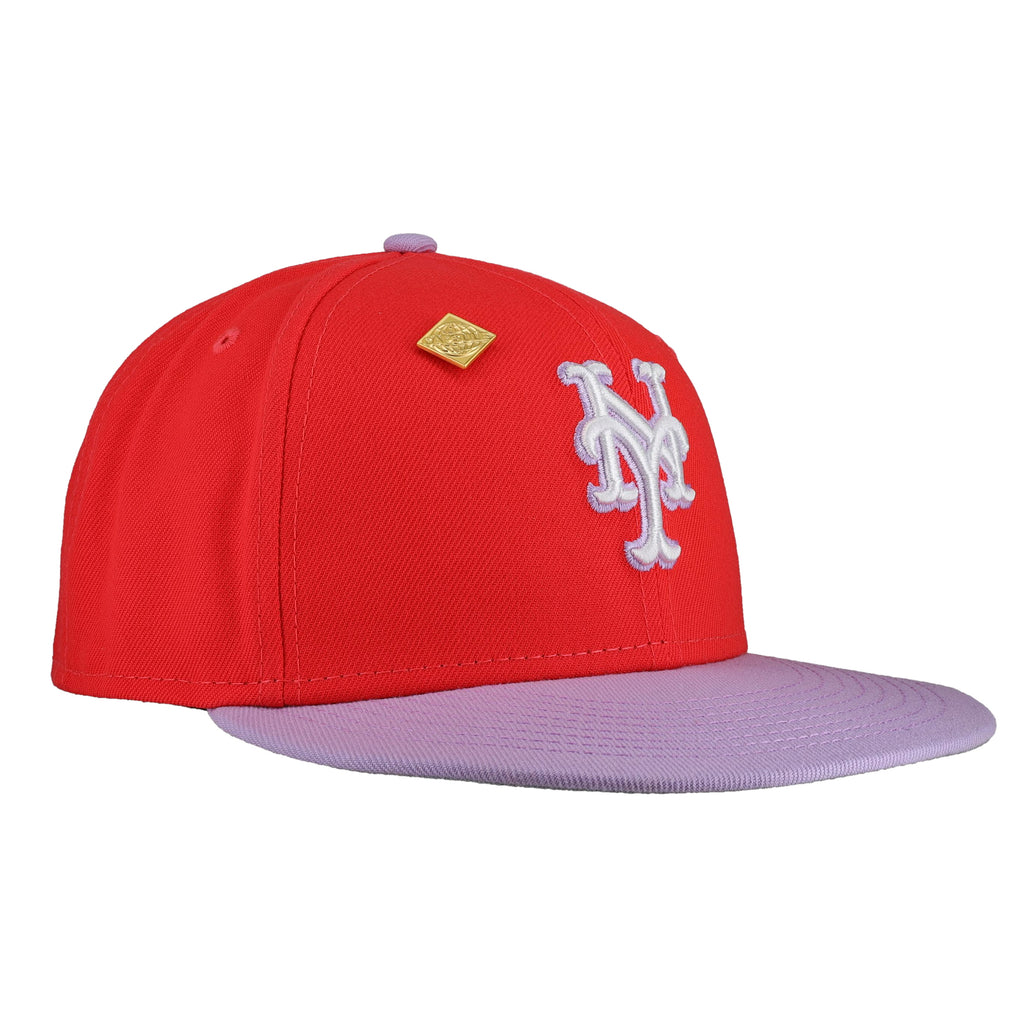 New York Mets Two-Tone Color Pack Red Cap 59Fifty Fitted Hat – CapsuleHats