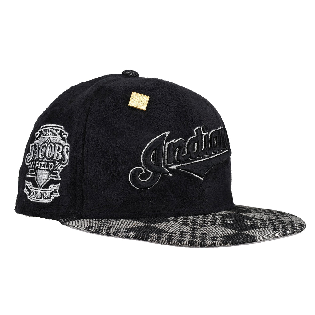 Cleveland Indians Suede Inaugural Season Patch 59Ffity Fitted Hat ...