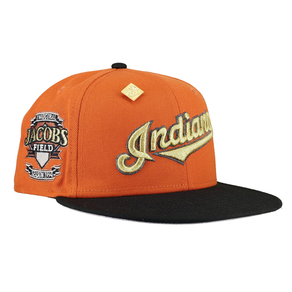 Cleveland Indians Orange Inaugural Season Patch 59Ffity Fitted Hat ...