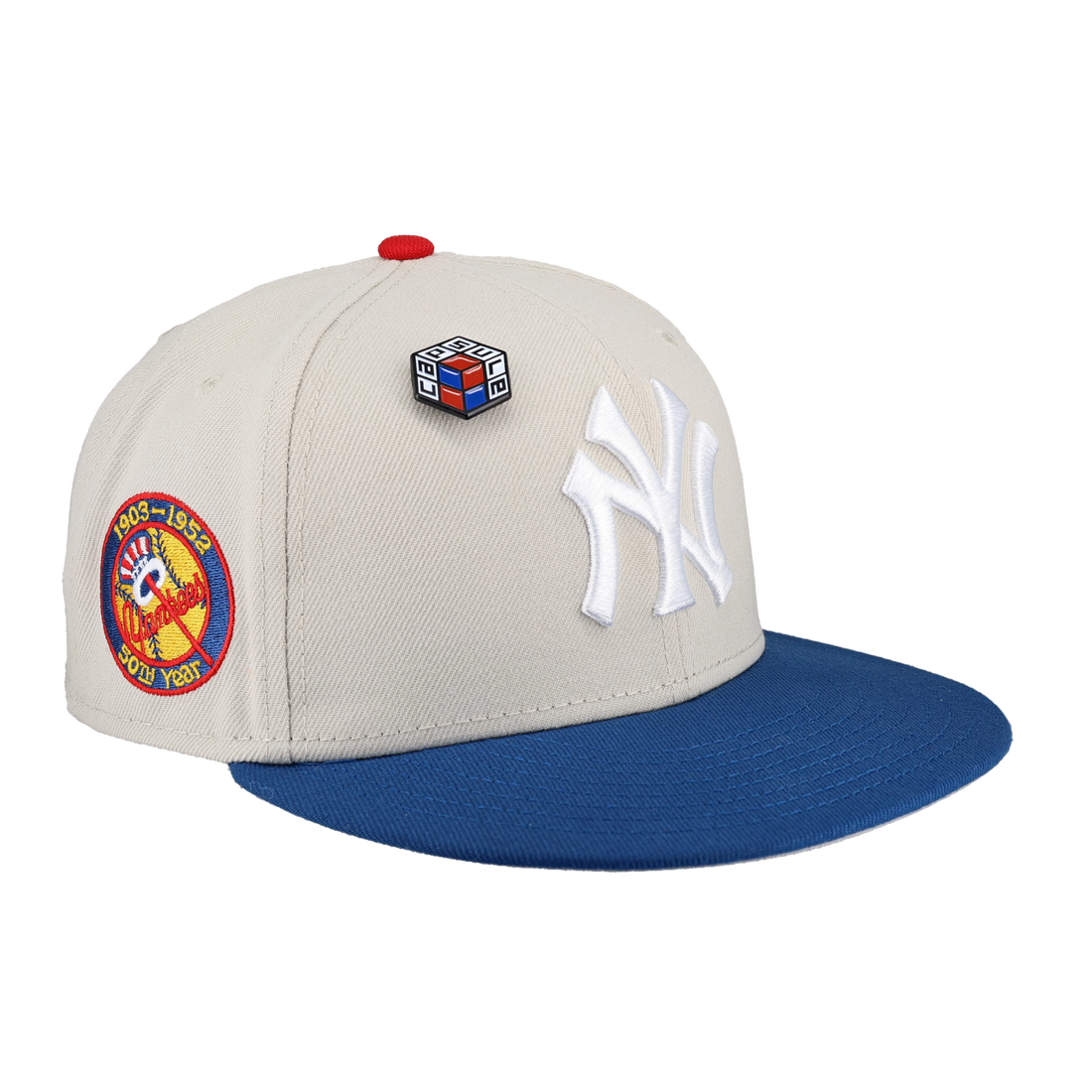 New York Yankees Cube Collection 50th Year Patch Fitted Hat – CapsuleHats