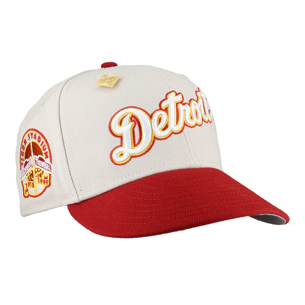 Detroit Tigers April 4th Collection Tiger Stadium Patch Fitted Hat ...