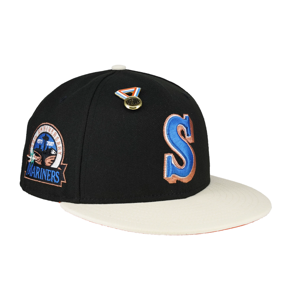 Seattle Mariners Medal Collection 30th Anniversary Patch Fitted Hat ...